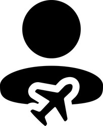 Ticket customer service icon male person profile Vector Image