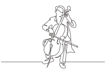 Cello Line Drawing Vector Images (over 300)