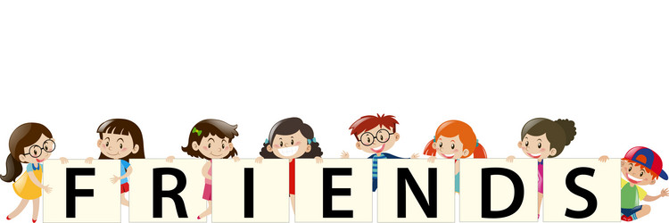 The Word Friends Clipart
