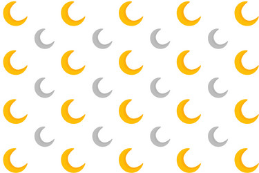 Beautiful crescent seamless pattern background Vector Image