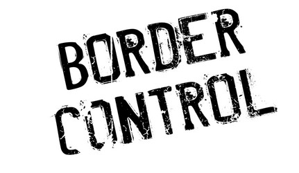 Border control rubber stamp Royalty Free Vector Image