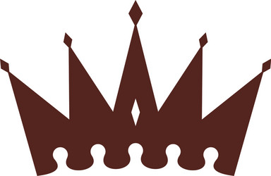 Crown chocolate logo design creative Royalty Free Vector