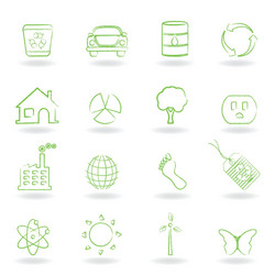 Simple icon graphic design for eco friendly Vector Image