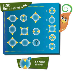 Find the missing part 2 Royalty Free Vector Image