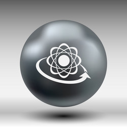 Molecular compound icon chemistry Royalty Free Vector Image