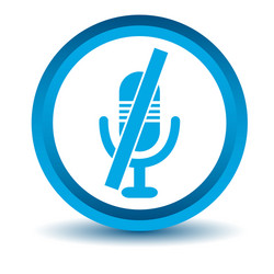 Muted microphone icon on red Royalty Free Vector Image