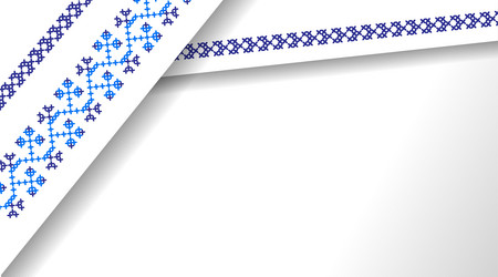 Ukrainian folk simple layered background Vector Image