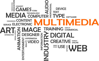 Graphic design word background Royalty Free Vector Image