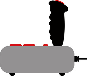 Top view of a videogame joystick Royalty Free Vector Image