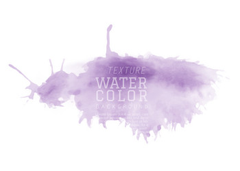 Purple paint splatter background watercolor Vector Image