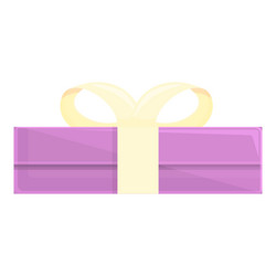 Loyalty gift icon cartoon box present Royalty Free Vector
