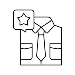 Follow the dress code color icon Royalty Free Vector Image