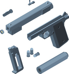 Automatic weapons Royalty Free Vector Image - VectorStock