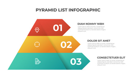 Pyramid chart template Royalty Free Vector Image