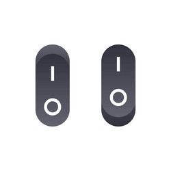 Switch button or turn on turn off power Royalty Free Vector