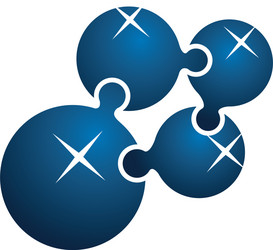 Water solution logo design template Royalty Free Vector