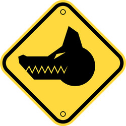 Beware dog sign with angry bull head Royalty Free Vector
