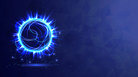 Technology glowing swirl light effect futuristic Vector Image