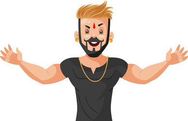 Rajput boy Royalty Free Vector Image - VectorStock