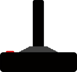 Top view of a videogame joystick Royalty Free Vector Image