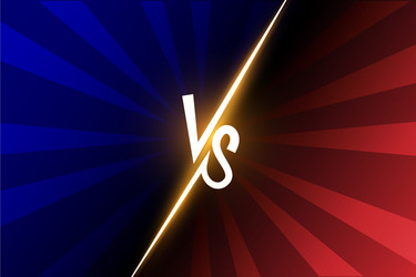 Versus screen background vs letters for sport Vector Image