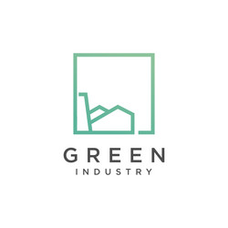 Industrial building logo design with modern Vector Image