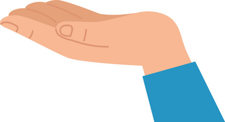 Open human hand Royalty Free Vector Image - VectorStock