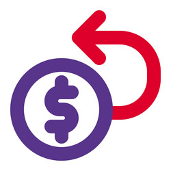 Refund of money in return product Royalty Free Vector Image