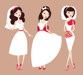 Beautiful female face silhouette in profile Vector Image