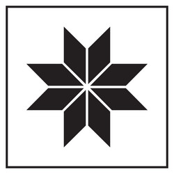 Dark gray greeting card with folk scandinavian Vector Image