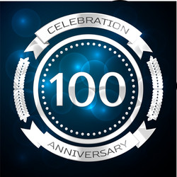 Birthday badge and 100 years anniversary seal Vector Image