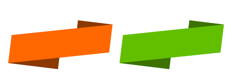 Newsletter banner ribbon label sign set Royalty Free Vector