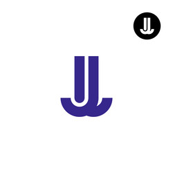 Letter rj orj jj ojj logo Royalty Free Vector Image