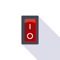 Switch button or turn on turn off power Royalty Free Vector