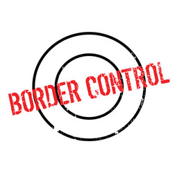 Border control rubber stamp Royalty Free Vector Image