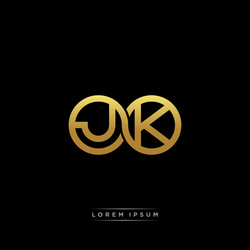Jk logo monogram design template Royalty Free Vector Image