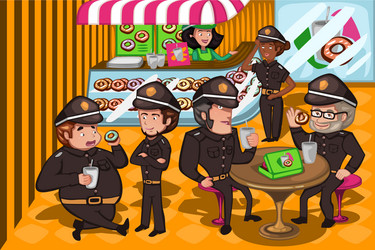 Donut Police Cop Cartoon Vector Images (over 120)