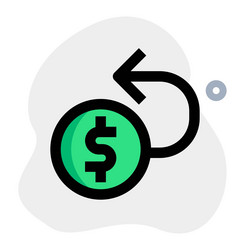 Refund of money in return product Royalty Free Vector Image