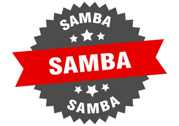 Samba sticker samba label Royalty Free Vector Image