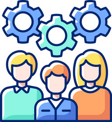 Staff training icon Royalty Free Vector Image - VectorStock