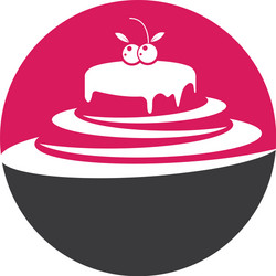 Cake logo Royalty Free Vector Image - VectorStock