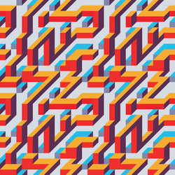 Blue background abstract geometric seamless Vector Image