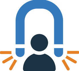 Target customer marketing icon gray graphics Vector Image