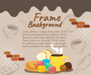 Bakery frame concept design 2 Royalty Free Vector Image