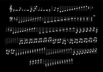 Musical symbols set Royalty Free Vector Image - VectorStock