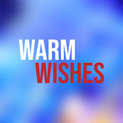 Warm wishes inspiration and motivation quote Vector Image