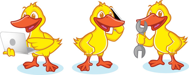 Thumb Duck Cartoon Vector Images (52)