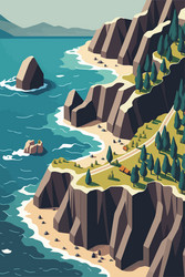 Coastline Vector Images (over 11,000)
