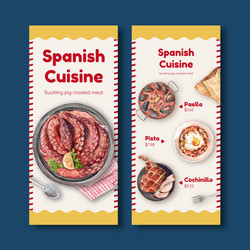 Filipino restaurant menu traditional cuisine Vector Image
