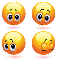 Expression are thinking face isolated background Vector Image